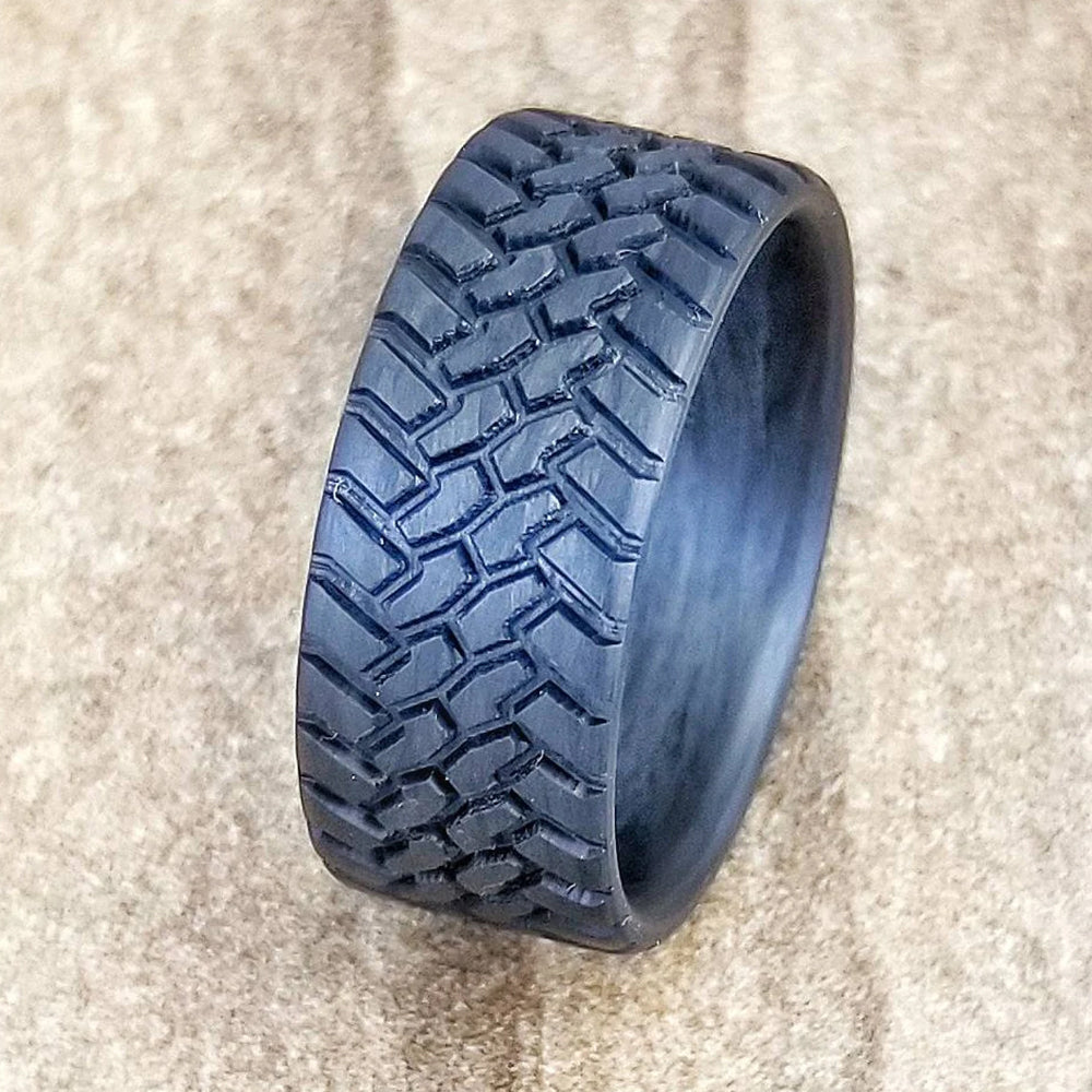Off Roading Tire Tread Ring in Carbon Fiber | Camo Ever After